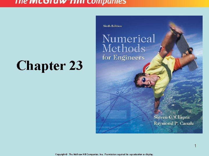 Chapter 23 1 Copyright The Mc GrawHill Companies