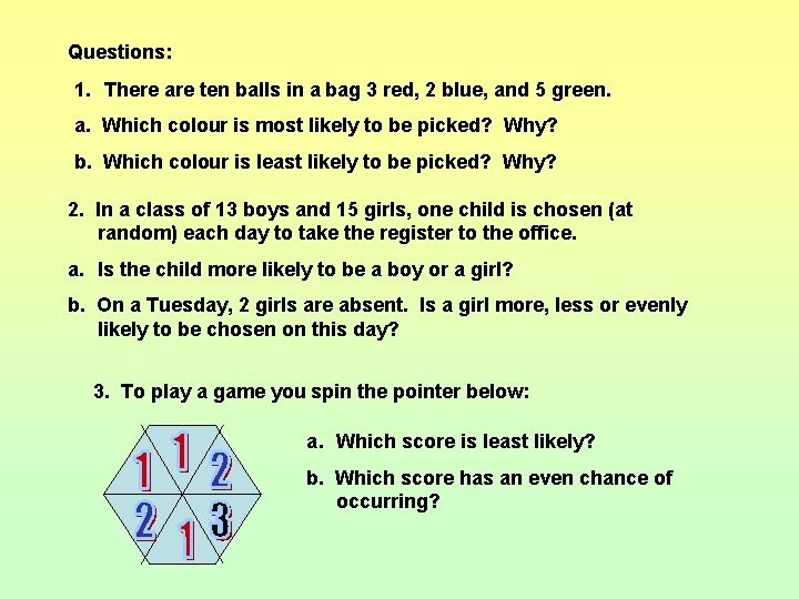 Year 6 SATs Booster Maths 7 Probability Understand