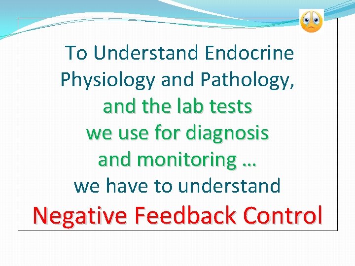 End o Cryin about the Endocrine Lab Tests