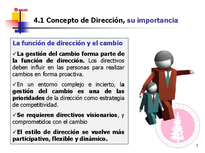 4 El Proceso de Direccin 4 1 Concepto