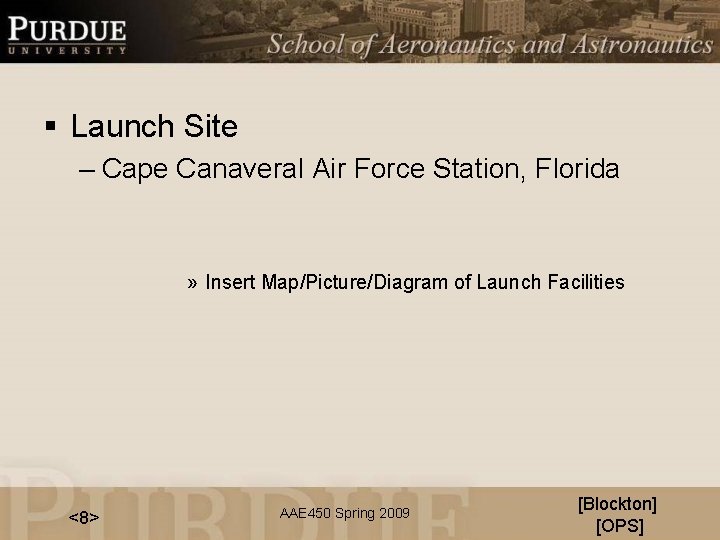 March 26 2009 Launch Vehicle Selection Spring Cannon