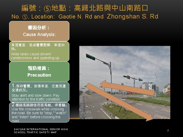 DAYUAN INTERNATIONAL SENIOR HIGH SCHOOL TRAFFIC SAFETY MAP