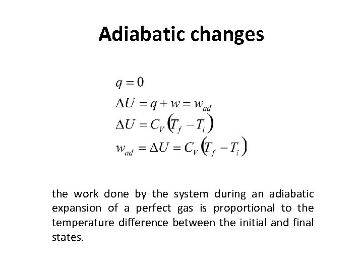 Chapter 2 The First Law Unit 3 adiabatic