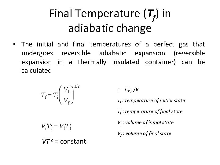 Chapter 2 The First Law Unit 3 adiabatic