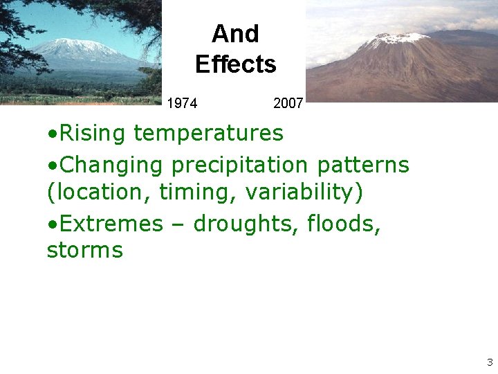 Causes and Impacts of Climate Change in East