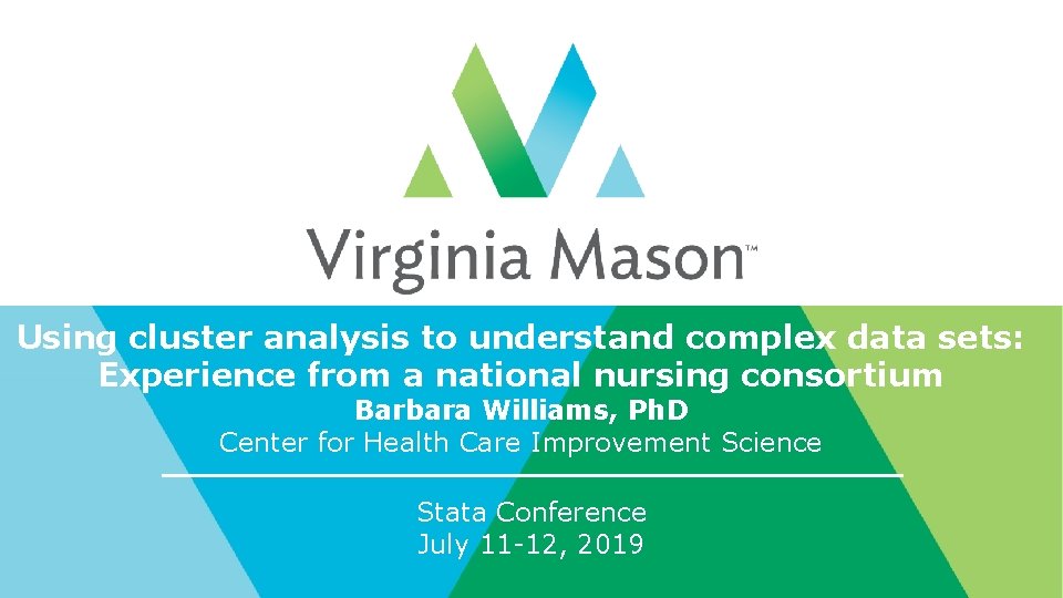 Using cluster analysis to understand complex data sets