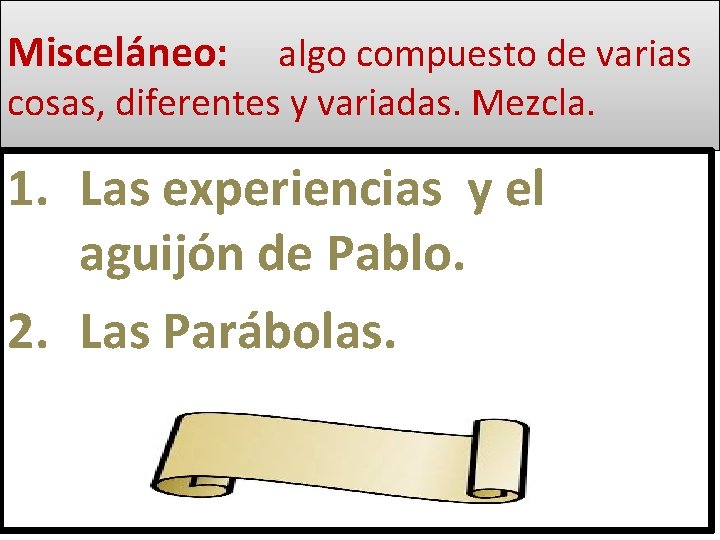 Introduccin al Nuevo Testamento Leccin 5 Miscelneos Hecho