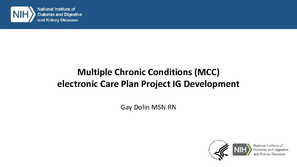 Multiple Chronic Conditions MCC electronic Care Plan Project