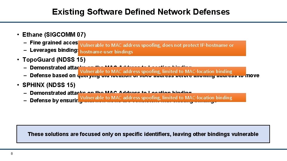 Identifier Binding Attacks and Defenses in SoftwareDefined Networks