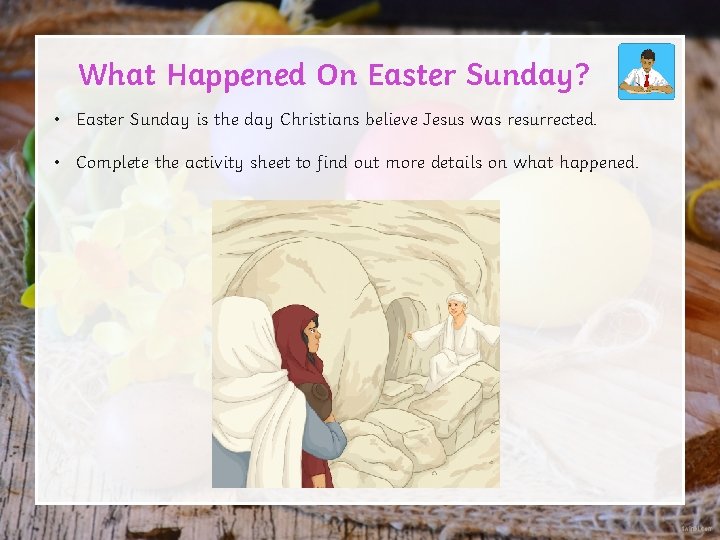 Holy Week Easter Sunday Learning Objective To be