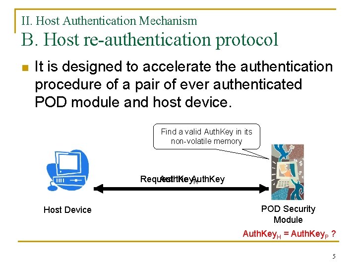 Analysis of Host Authentication Mechanism in Current POD