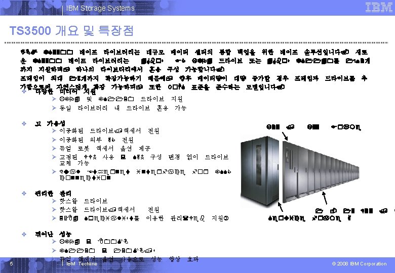 Storage System Group IBM System Storage TS 3500