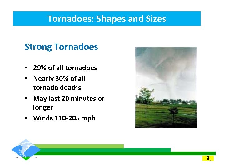 Lesson 7 Natural Hazards Tornadoes 1 A tornado