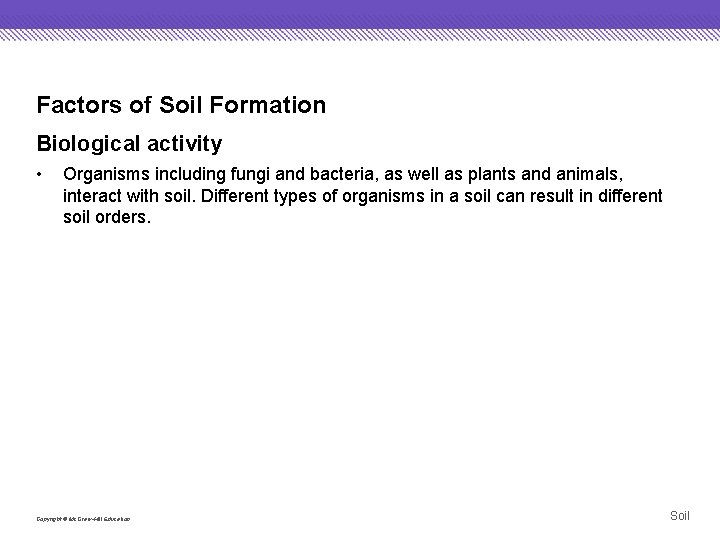 Section 3 Soil forms slowly as a result