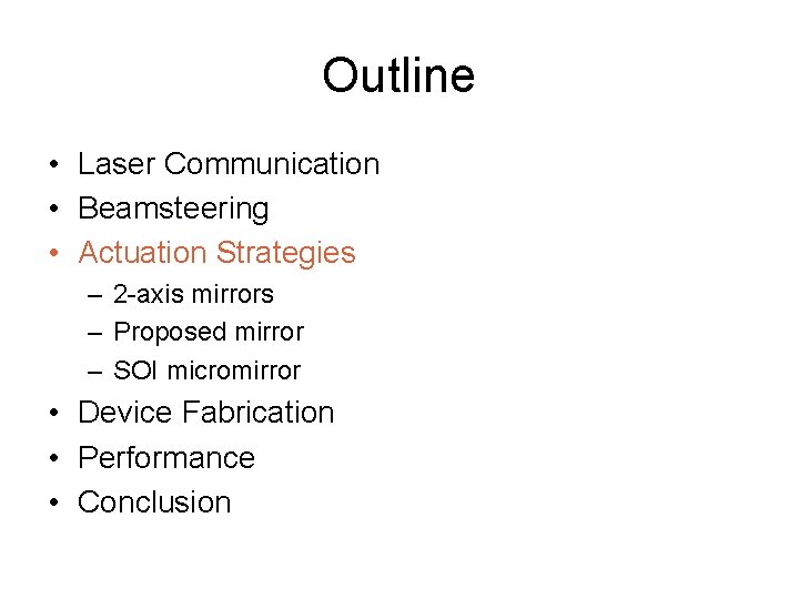 High Performance MEMS Mirrors for Beam Pointing Applications