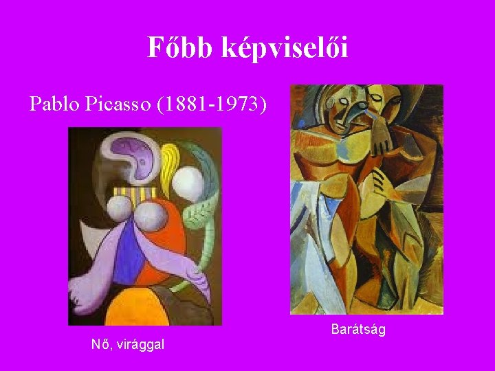 A kubizmus A kubizmus fogalma A kubizmus avantgrd