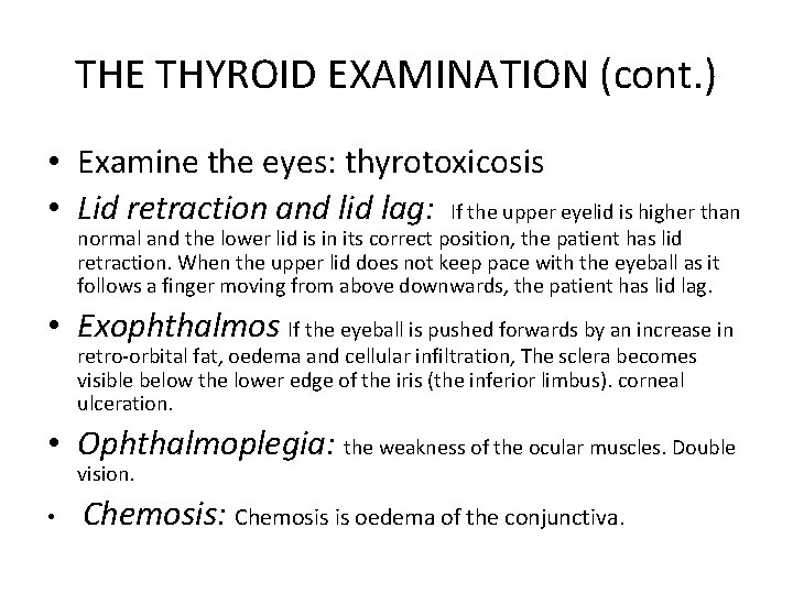Thyroid History Examination Dr Abdul Qader Said Murshed