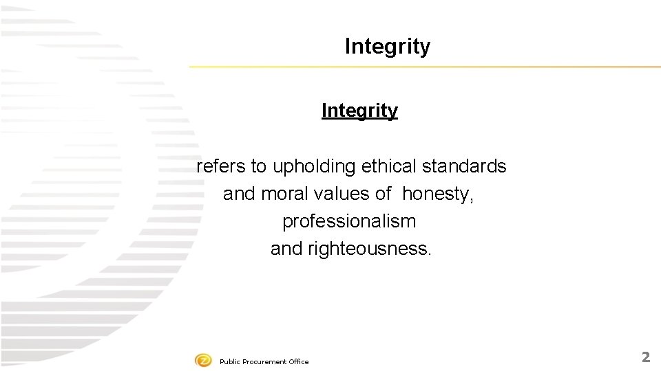 Integrity in public procurement the best practice example