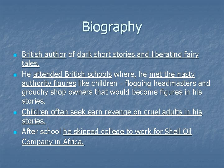 Skin by Roald Dahl What is the cultural