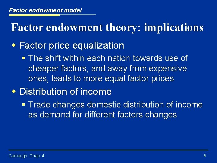 International Economics By Robert J Carbaugh 8 th