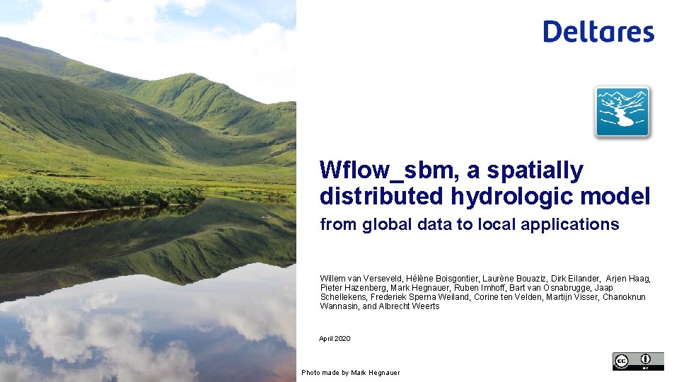 Wflowsbm a spatially distributed hydrologic model from global