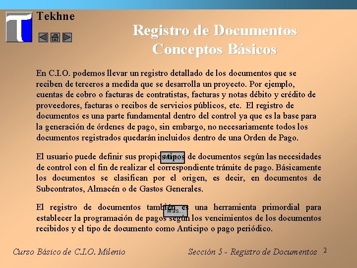 Tekhne Seccin 5 Registro de Documentos Curso Bsico