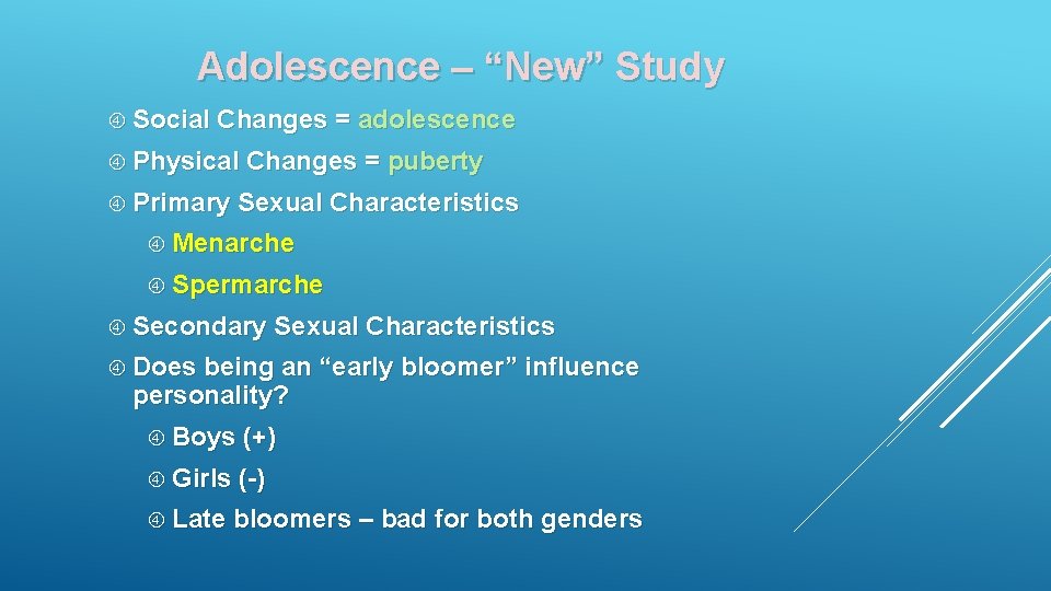 Developmental Psychology Adolescence and Adulthood Lets finish Erikson