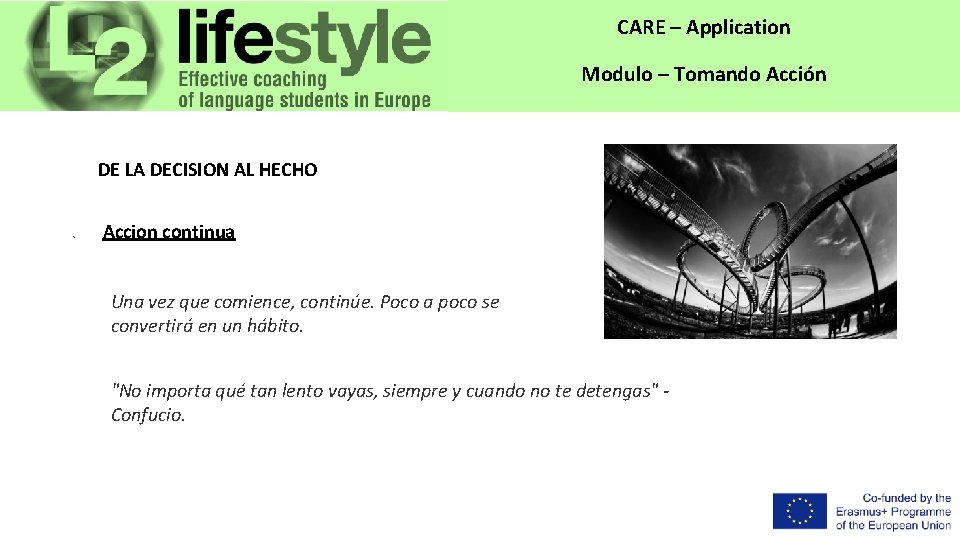 CARE Application TOMANDO ACCION CARE Application Modulo Tomando