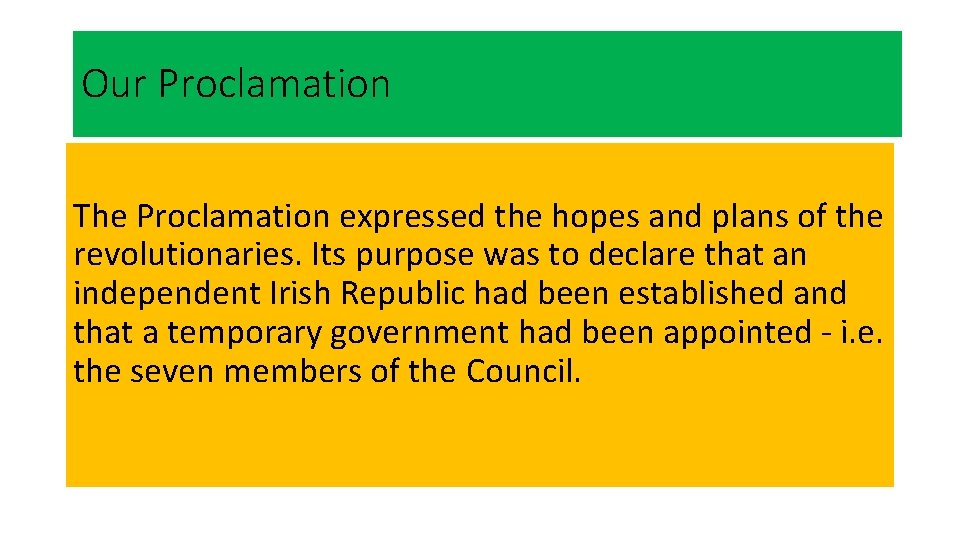 The Proclamation of the Republic By Valerie King