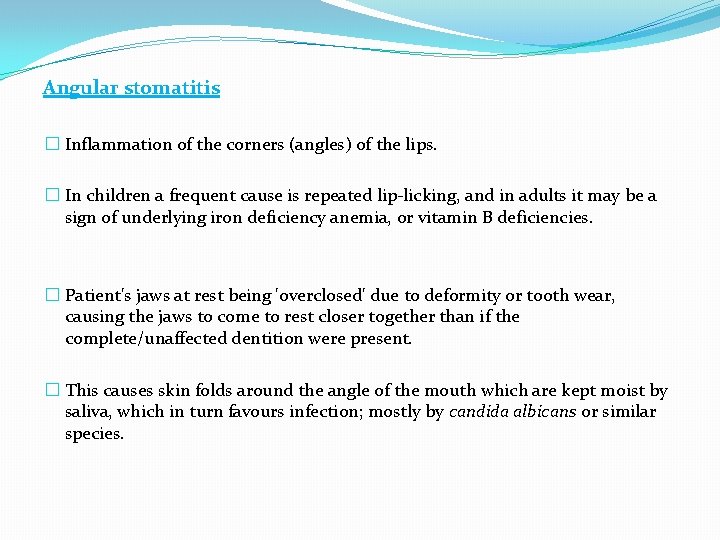 NON MALIGNANT LESIONS OF ORAL CAVITY DR DEEPIKA
