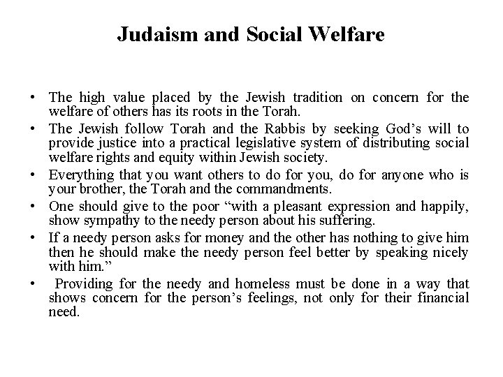 Roots Of Social Welfare In Different Religions Christianity