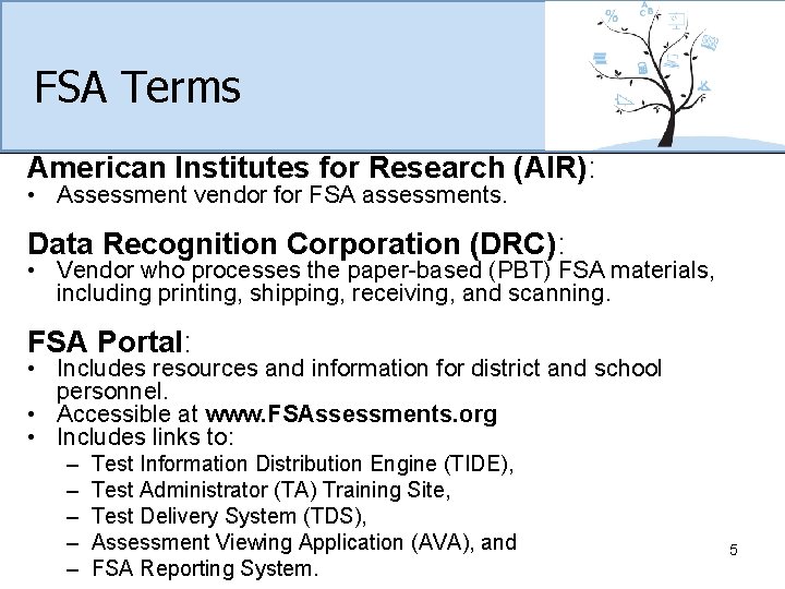 2018 2019 CBT Training Materials FSA and NGSSS