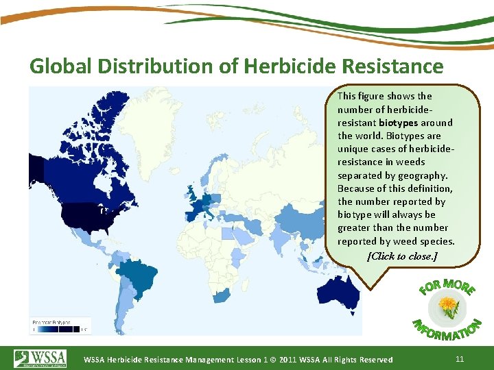 Current Status of Herbicide Resistance in Weeds Lesson