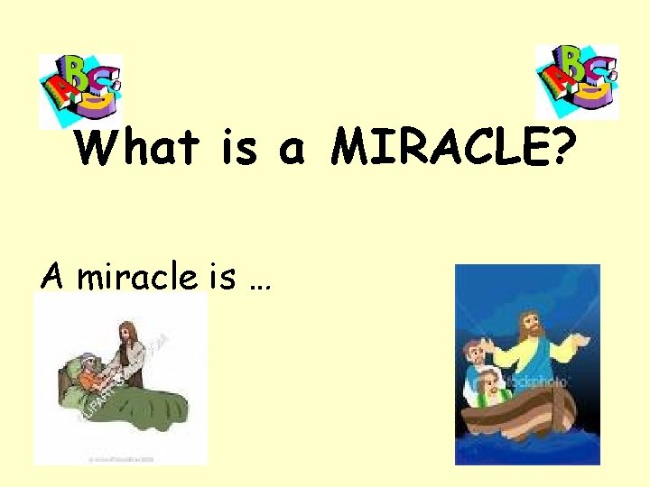 The Miracles of Jesus QFL Can I categorise