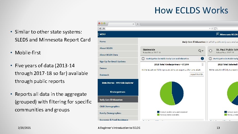 A Beginners Introduction to ECLDS Jennifer Verbrugge ECLDS