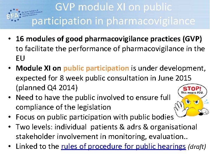 Benefits of a strong collaboration with patient groups