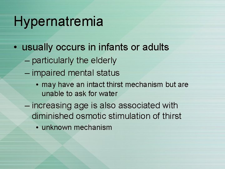Hypernatremia and Fluid Resuscitation Staci Smith DO Hypernatremia