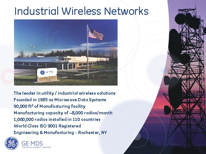 Industrial Wireless Networks The leader in utility industrial