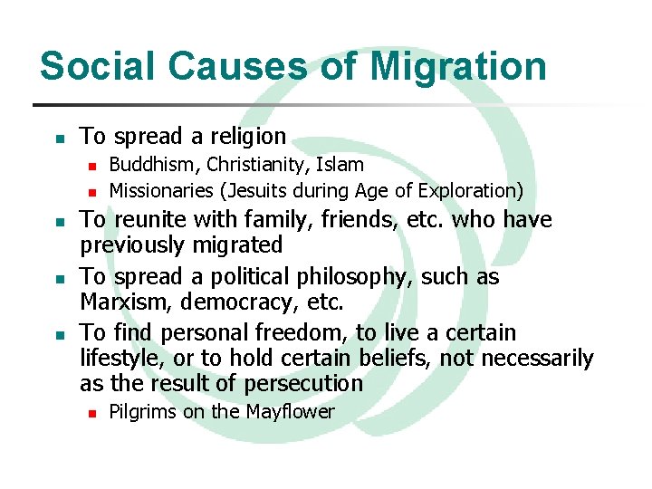 Introduction to Migration presented by Modified by Pamela