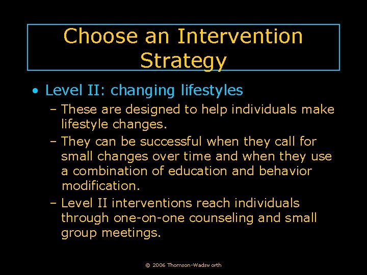 Chapter 15 Designing Community Nutrition Interventions 2006 ...