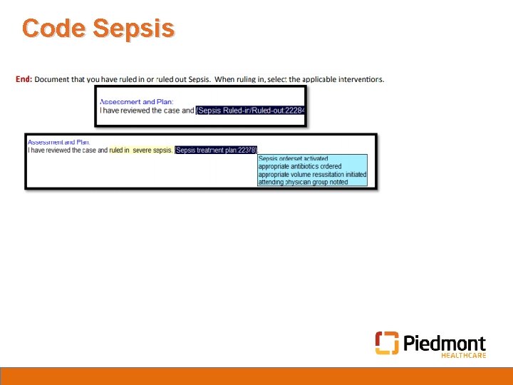 Overview of Sepsis Program PHC Approach to Managing