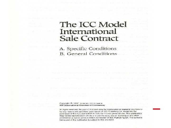 International Contracts Slide Set 7 International and British