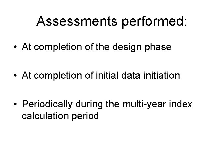PPI Quality Assessment Framework Irwin Gerduk PPI Survey