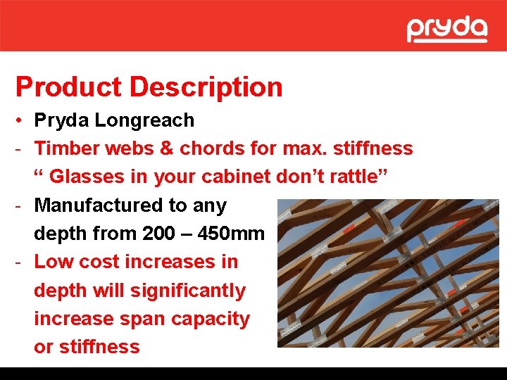 Pryda Floor Rafter Truss Systems Product Description Timber