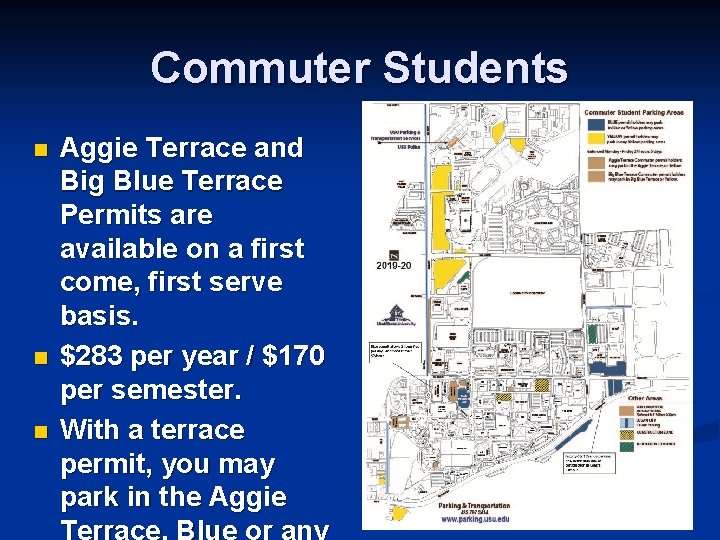 Parking and Transportation Services 840 East 1250 North