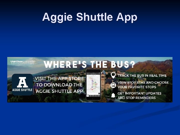 Parking and Transportation Services 840 East 1250 North