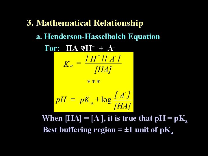 Additional Aqueous Equilibria CHAPTER 16 I Buffers A