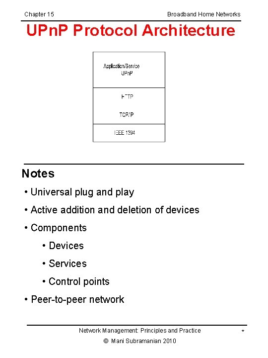 Chapter 15 Broadband Home Networks Chapter 15 Broadband