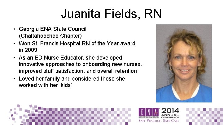 In Memoriam Angela Alleyne RN New York ENA