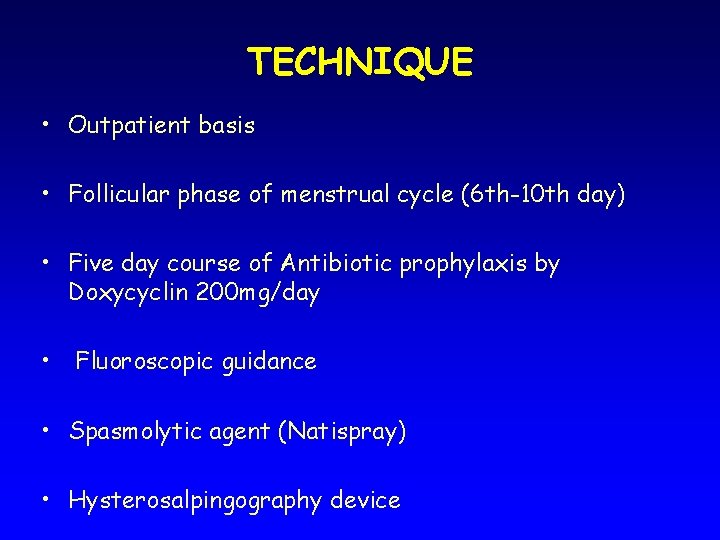 SELECTIVE HYSTEROSALPINGOGRAPHY AND TUBAL RECANALIZATION WHEN TO DO